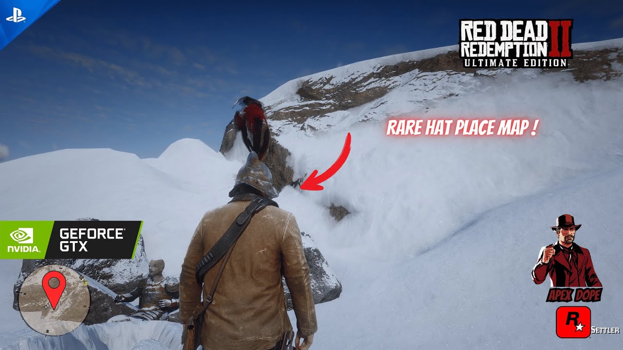 rdr2 rare hat place map red dead redemption 2 gameplay rdo rdddd2 - YouTube
