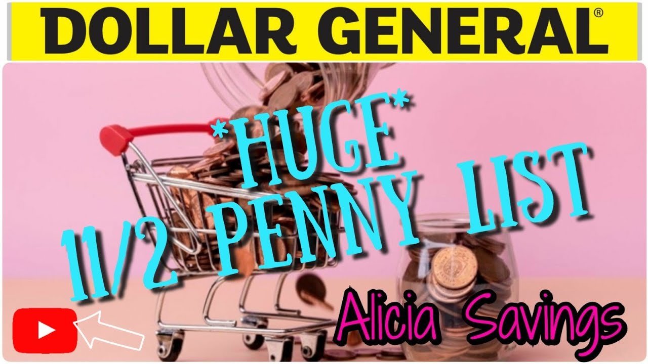 11/2 PENNY LIST | DOLLAR GENERAL PENNY SHOPPING LIST | HUGE LIST OF PENNY ITEMS WITH IMAGES ...