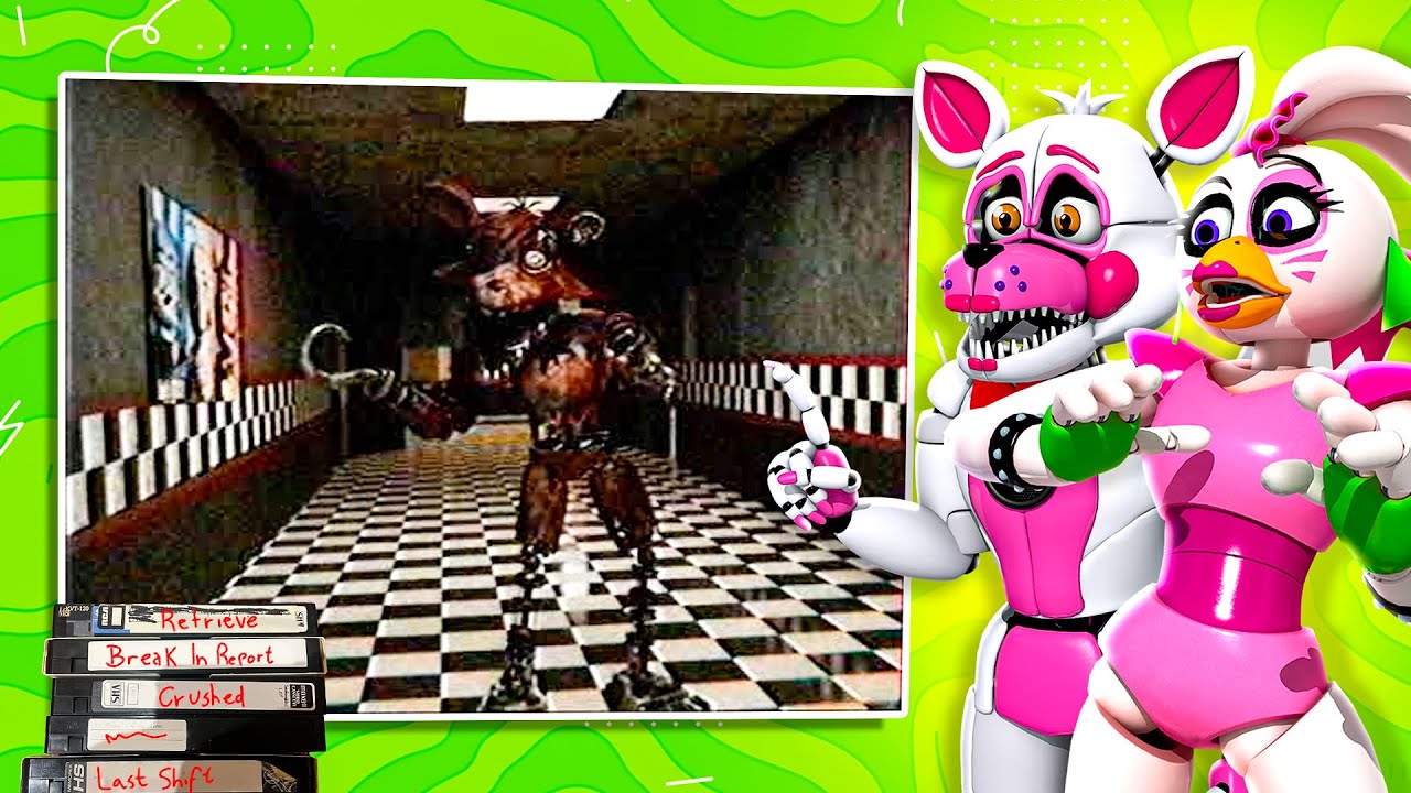 REACTING To Archived FNAF VHS Tapes With Funtime Foxy - YouTube