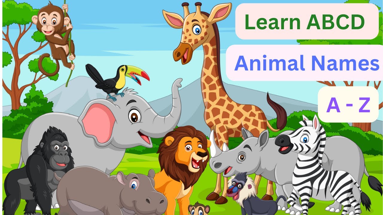 Animal Name|English alphabet|Learn Alphabet A to Z|Alphabets Song|abcd ...