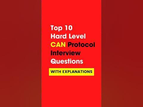 Advanced CAN Protocol interview questions and Answers: #shortfeed # ...