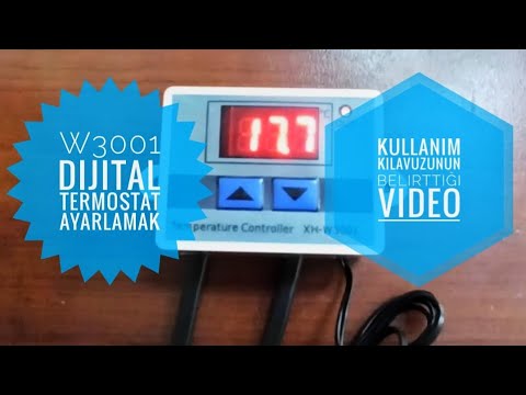 YENİ XH-W3001 DİJİTAL TERMOSTAT 2 TUŞLU TERMOSTAT AYARLAMA VE KULLANIM BİLGİLERİ MULTİTEKNİK