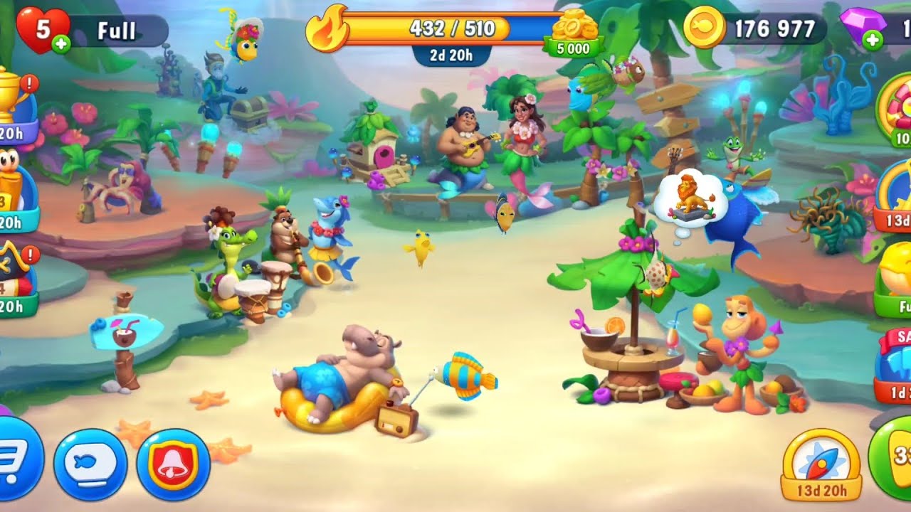 Fishdom Level 329 Gameplay Strategy | Detailed Hawaii Fish Tank ...