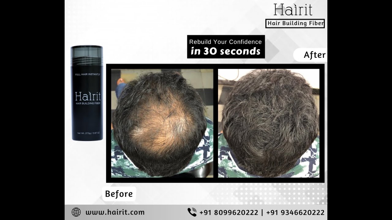 Hairit Hair Building Fibers || Get Thicker & Fuller Hair Instantly For ...
