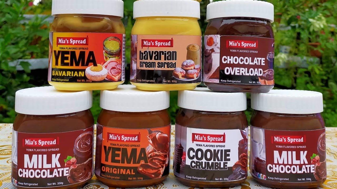 Yema spread 8 flavors - YouTube