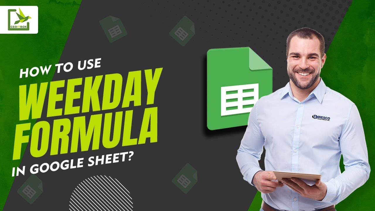 How to use WEEKDAY Formula? - YouTube