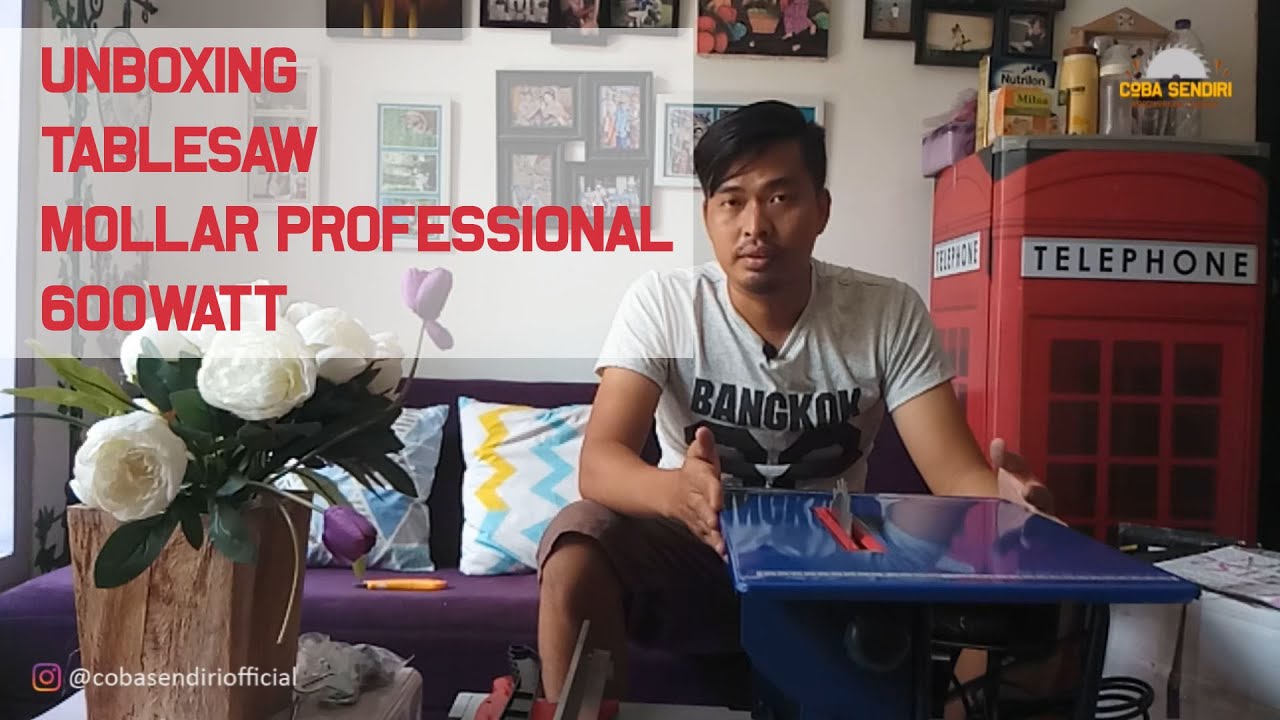 Unboxing Table Saw Mollar Professional 600 watt - YouTube