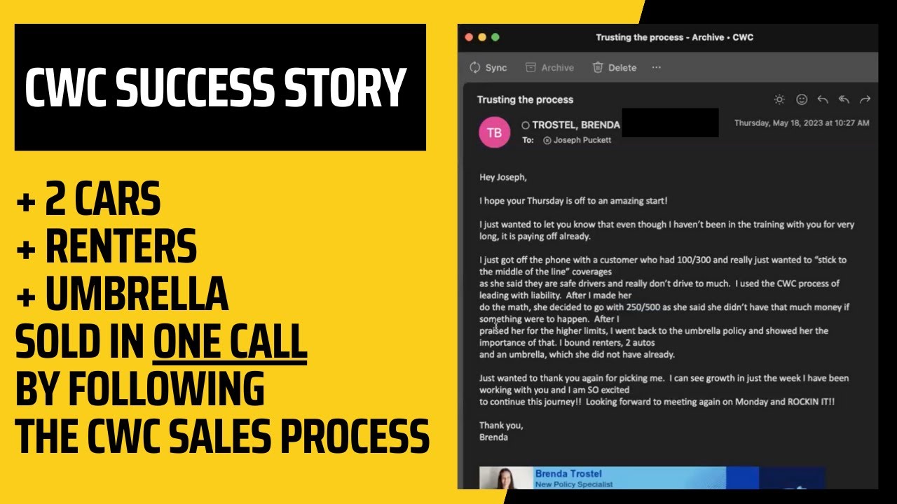 Producer binds 2 cars + renters + umbrella in ONE CALL by following the ...