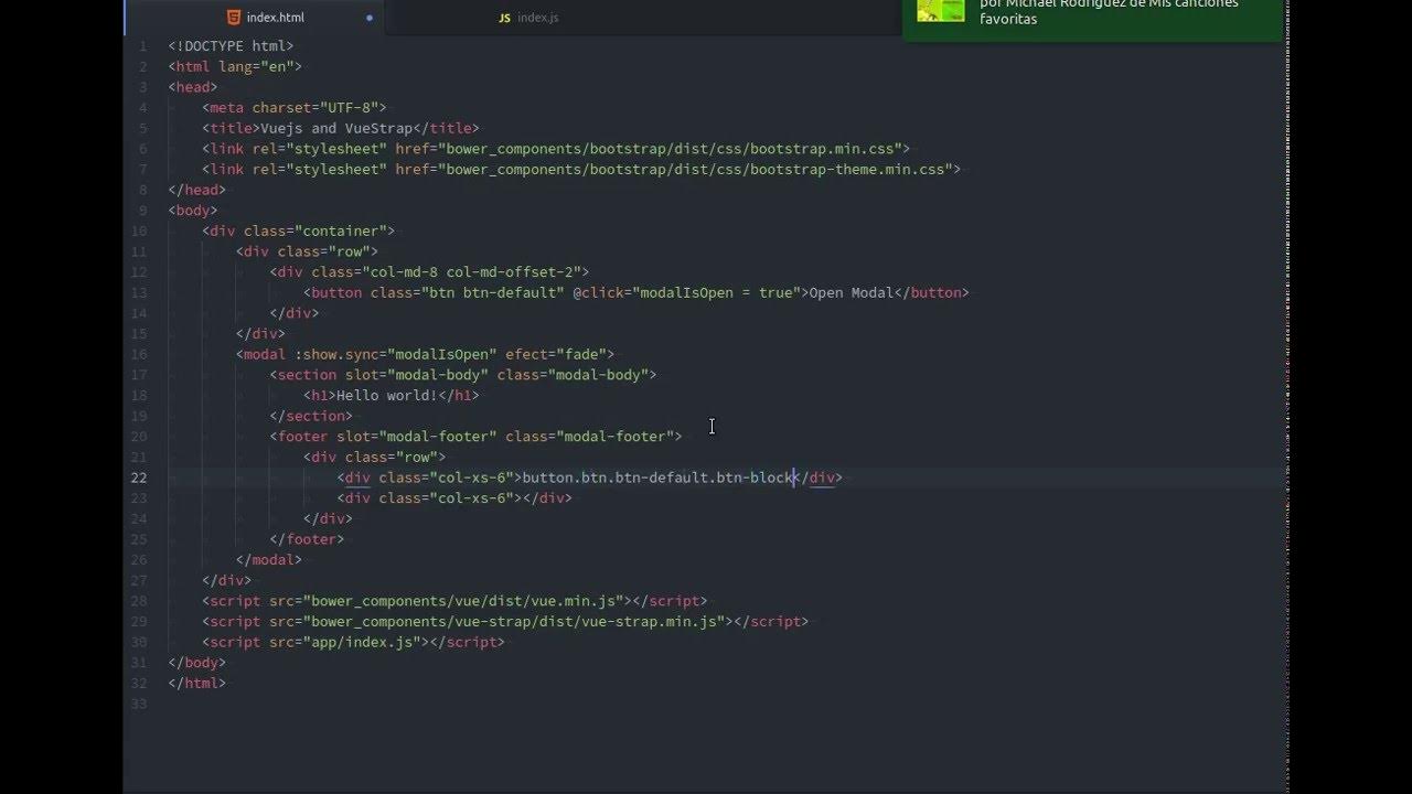 Bootstrap modal usando vuestrap | Vuejs - YouTube