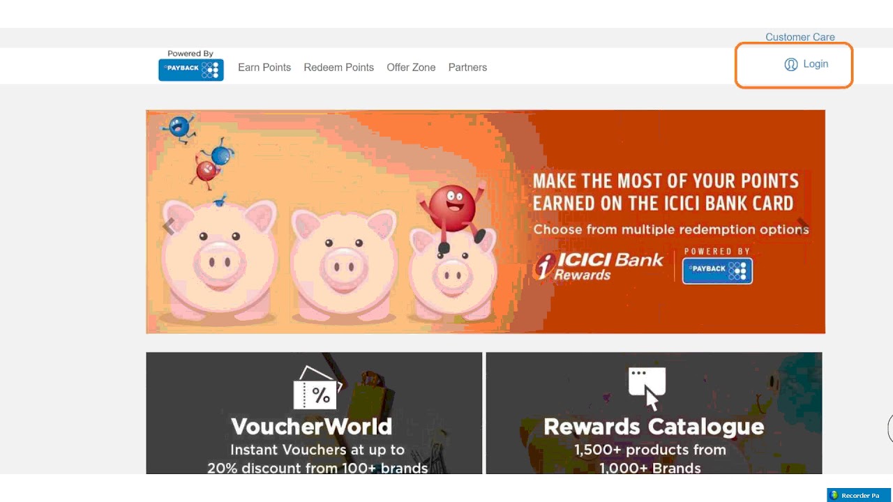 To redeem payback points from ICICI cards - YouTube