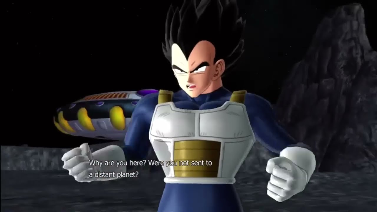 Dragonball Z Raging Blast 2 - Vegeta VS Tarble - YouTube