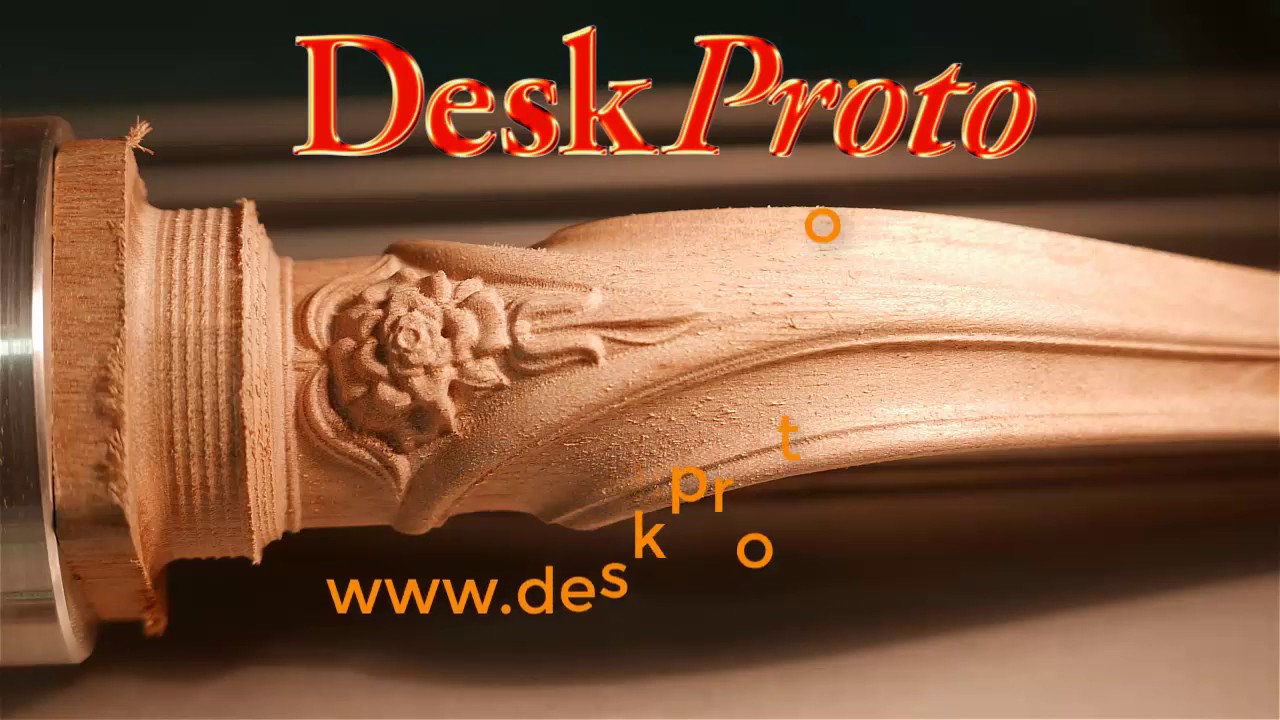 CNC machining a cabriole table leg with DeskProto (4-axis CNC) - YouTube