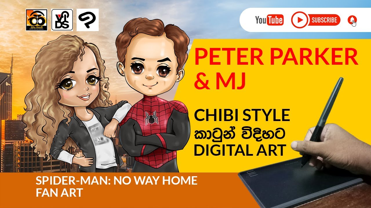 SPIDER-MAN: NO WAY HOME | Peter & MJ Fan art | Digital Art | Clip ...