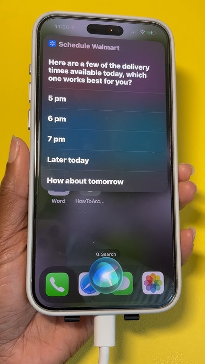 Schedule delivery on the #Walmart app using #Siri - YouTube