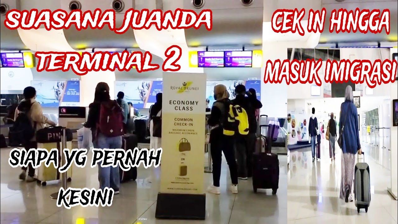 suasana bandara juanda terminal 2 saat ini - YouTube
