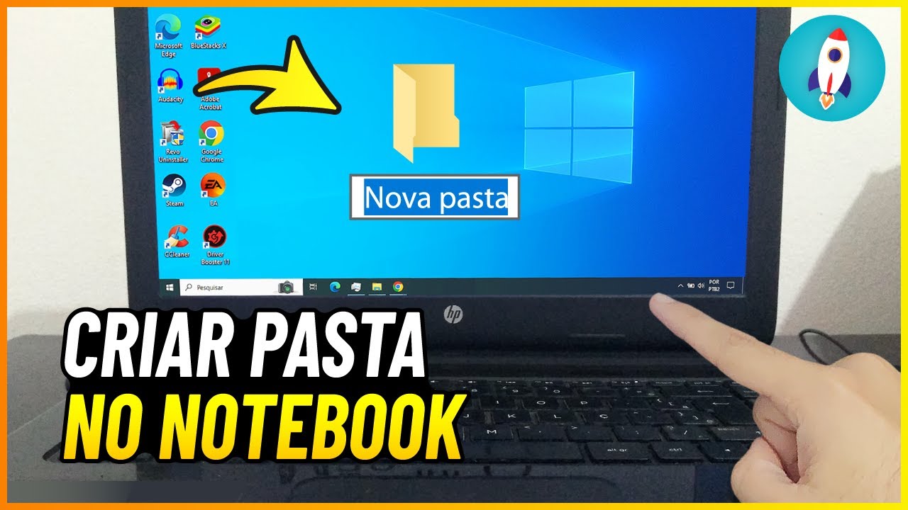 Como CRIAR PASTA no Notebook (Com e Sem Mouse) - YouTube