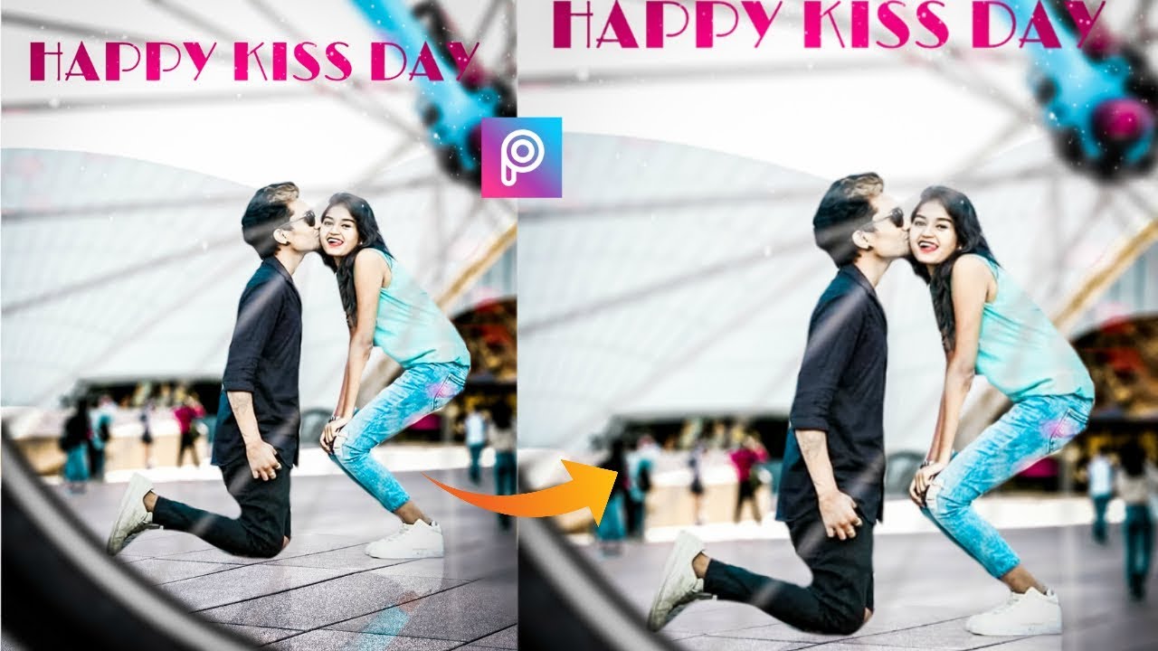 Kiss Day Photo Editing | Kiss Day Photo Editing PicsArt | Picsart Kiss ...
