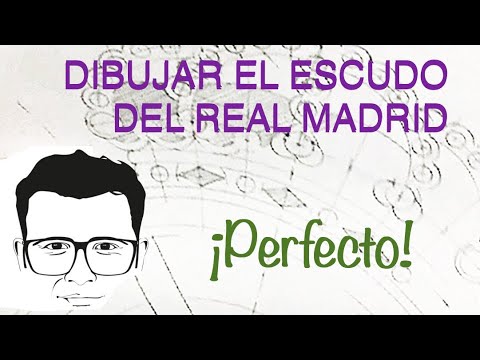 Dibujar el escudo Del Real Madrid perfecto paso a paso. Parte 2