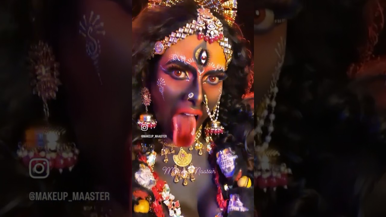 Mahakali Amman Makeup by Akilan vasu #makeupartist #ammanmakeup #kali #mahakali #3dmakeup #amman ...