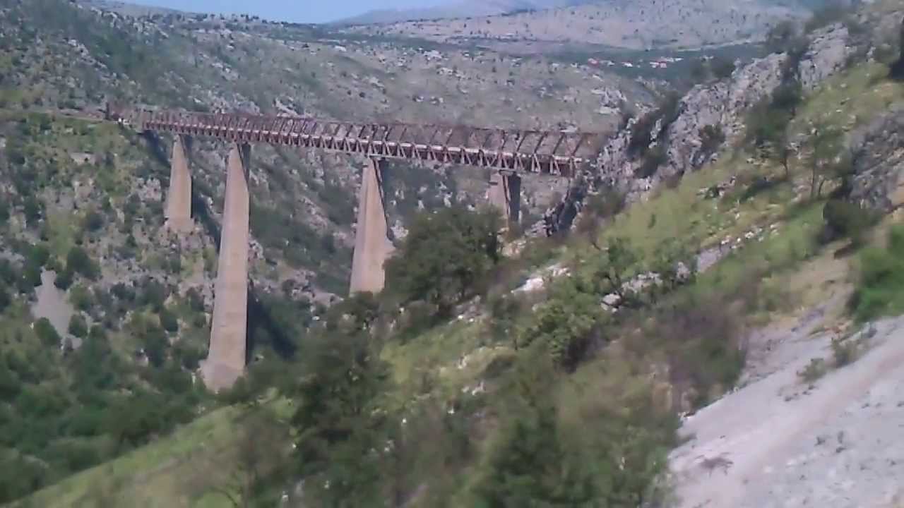 Railway Belgrade Bar Bridge Mala Rijeka - YouTube