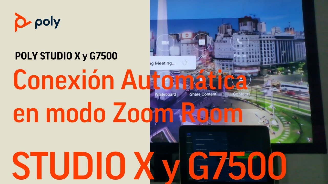 Poly Studio X y G7500 en modo Zoom - Conexión Automática - YouTube