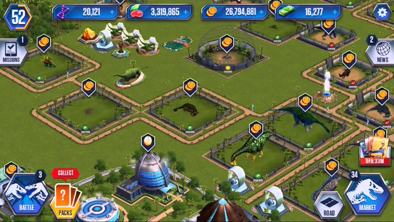 Jurassic world #26 unaysaurus lv. 40 - YouTube