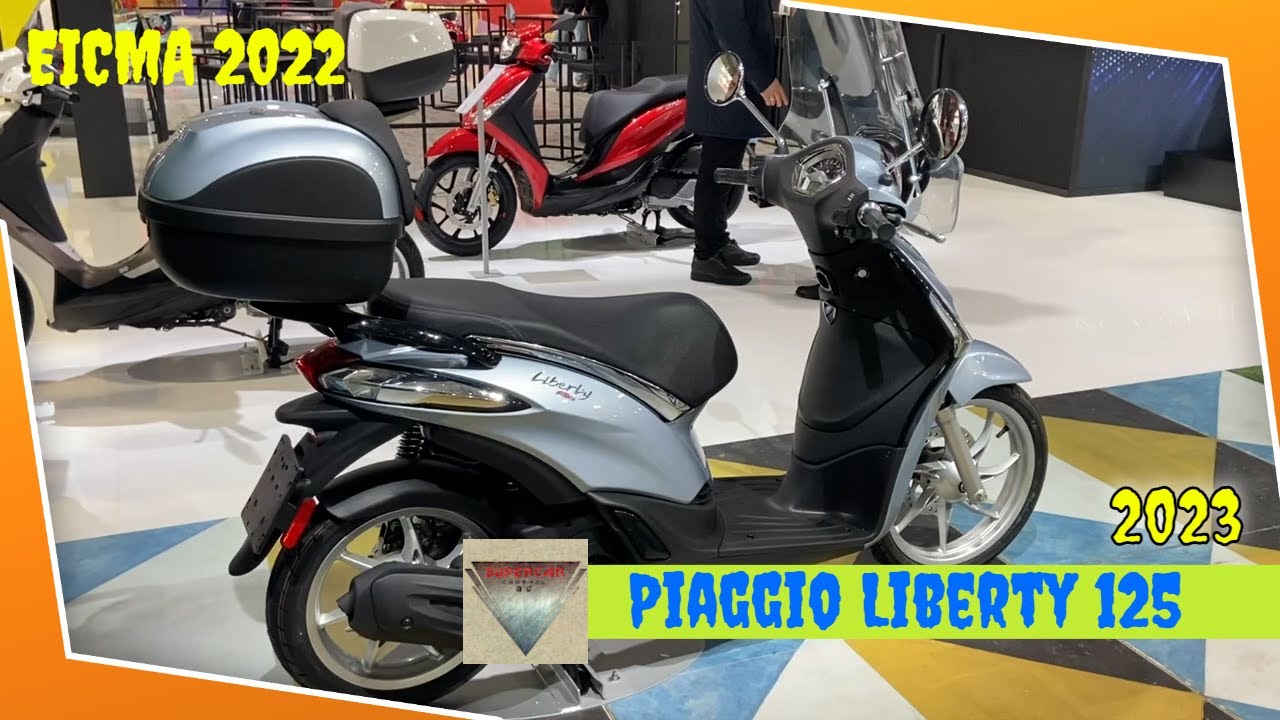2023 Piaggio Liberty 125 Walkaround EICMA 2022 Fiera Milano RHO - YouTube