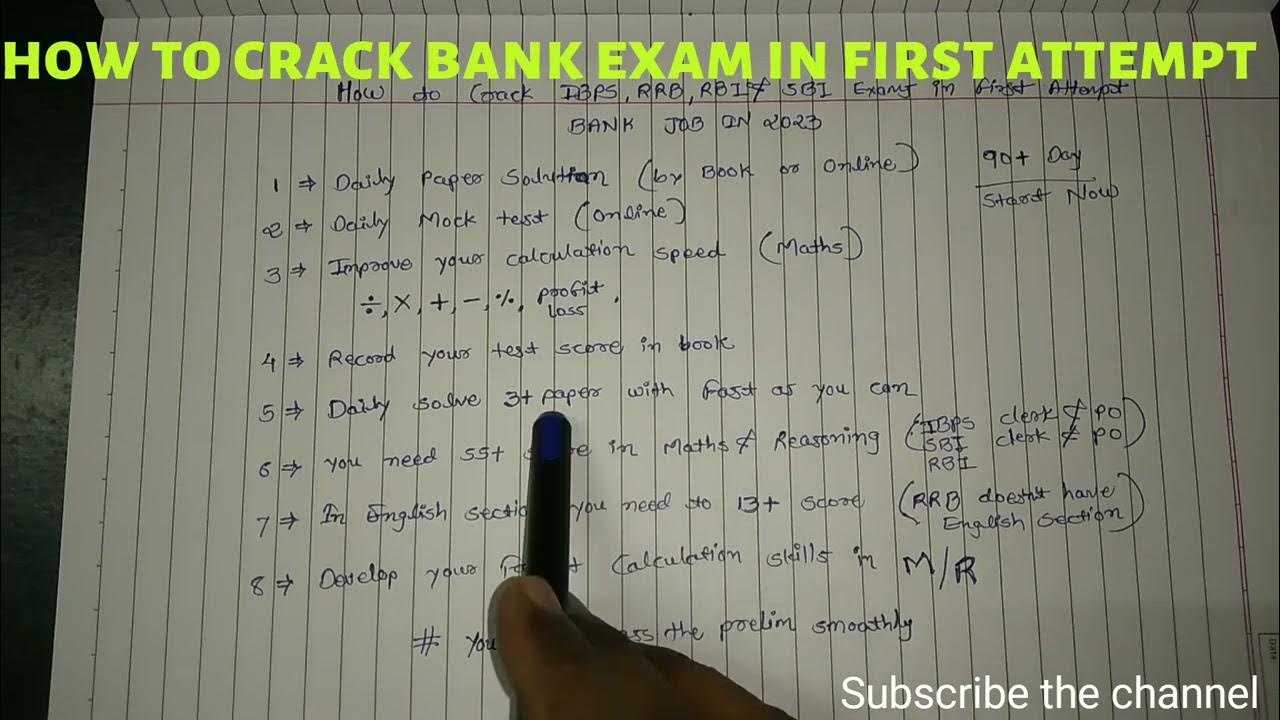 How To Crack Bank Exam In First Attempt how-to-crack-bank-exam-in-first-attempt
