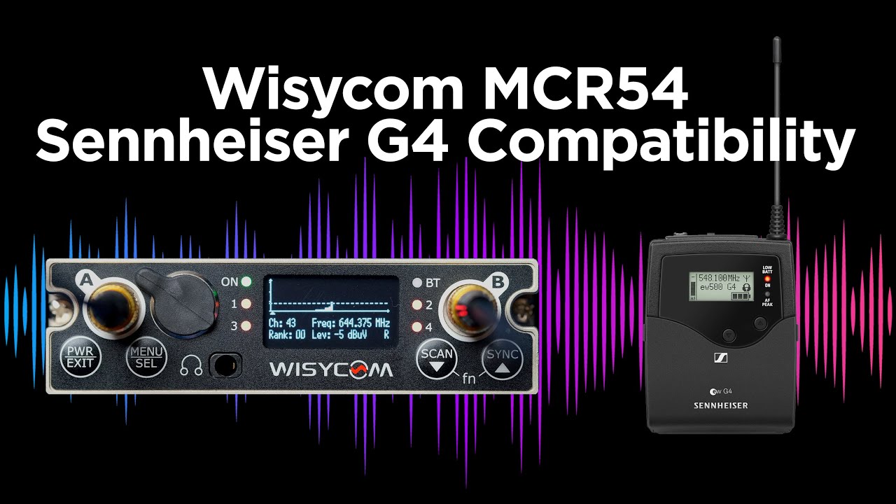 Wisycom MCR54 True Diversity Wireless Receiver Compander Compatibility ...
