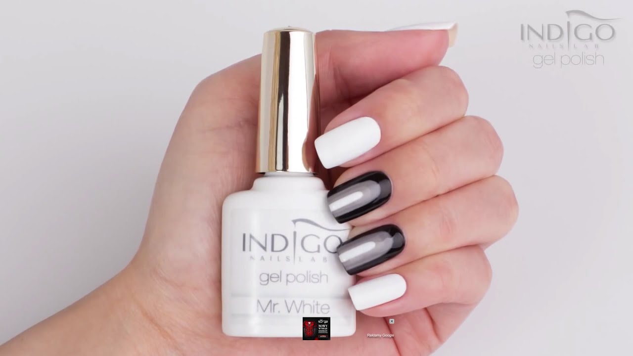 Indigo Gel Polish 3 in 1 Black - YouTube