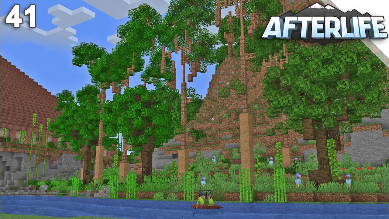 I Built a Custom Rainforest Biome! | AfterLife Minecraft SMP - YouTube