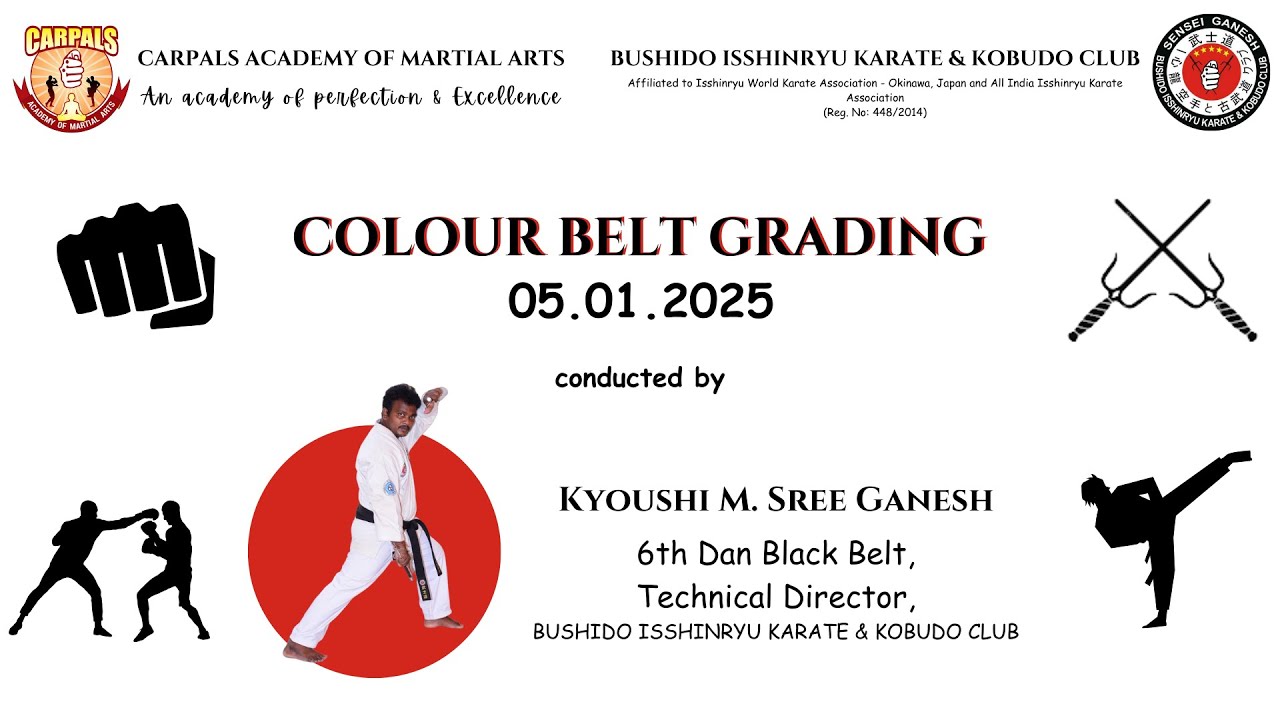 Colour Belt Grading | 05/01/2025 | #isshinryuindia #karate #katas # ...