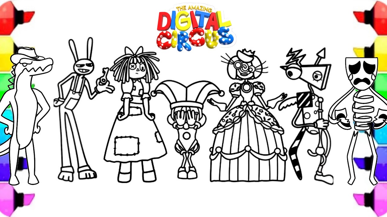 The Amazing Digital Circus 2 / Color Characters from Episode 2 Candy ...