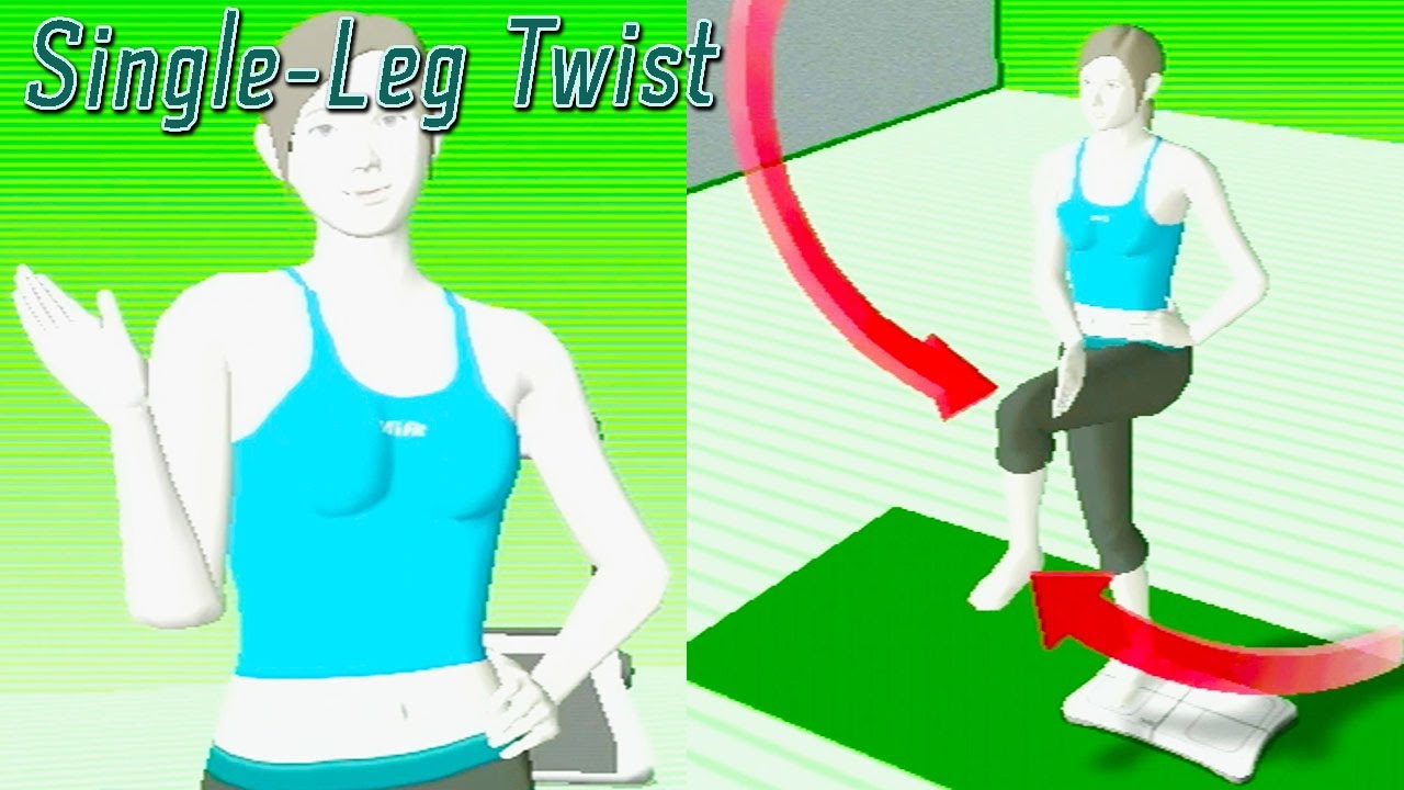 Single Leg Twists - Wii Fit Strength Training - YouTube