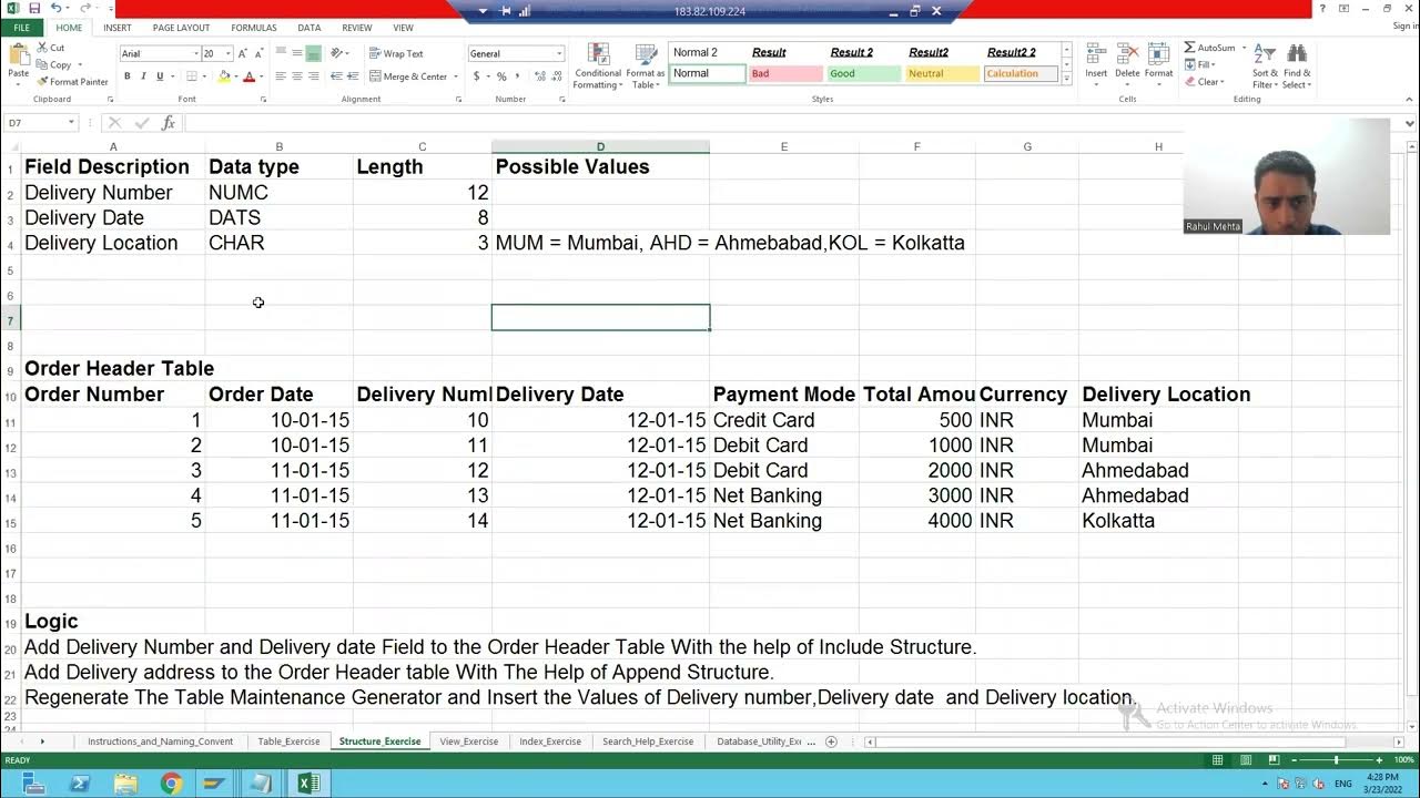 25 - ABAP Dictionary - Views - Maintenance View Part1 - YouTube