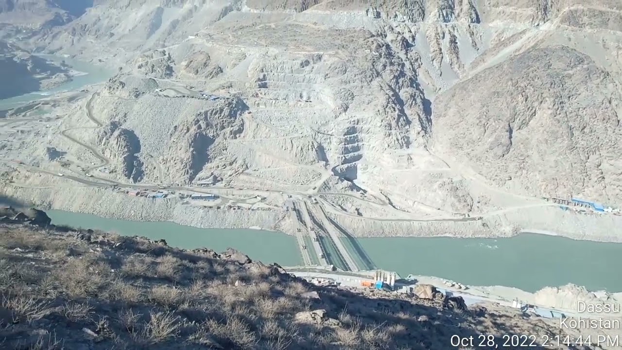 Aerial view of Diamer Basha Dam - YouTube