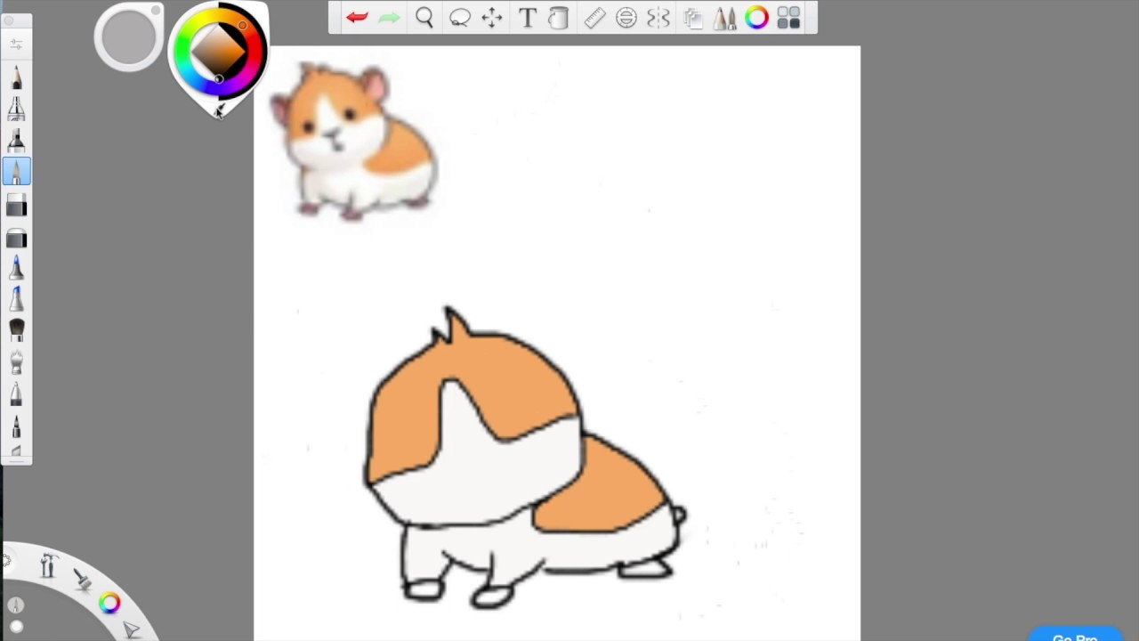 Speed Draw Hamster - YouTube