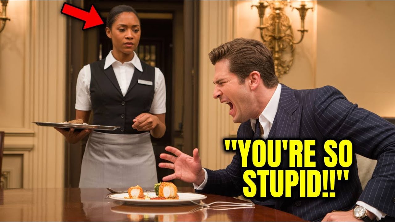 Billionaire Yells at Black Waitress — She Says One Sentence That ...