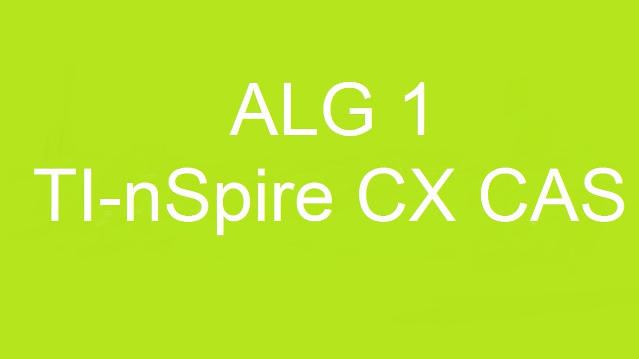 Example Solve Absolute Value Equation TI nSpire CX CAS YouTube Example Solve Absolute Value Equation TI nSpire CX CAS YouTube