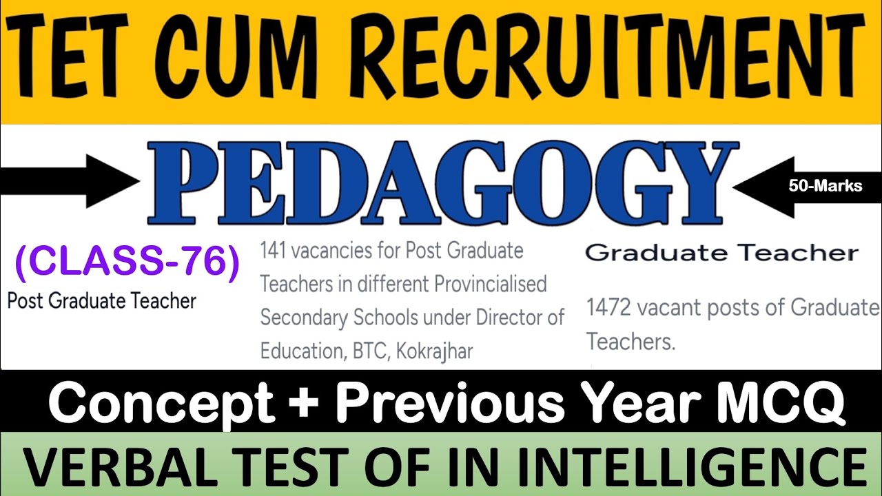 Verbal Test Of Intelligence TET Cum Recruitment TEST 2024 YouTube verbal-test-of-intelligence-tet-cum-recruitment-test-2024-youtube
