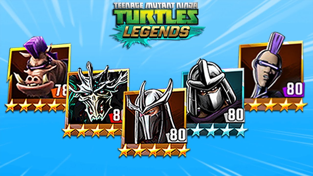 TMNT Legends Shredder, Super Shredder, Shredder Classic, Zeck, Bebop ...
