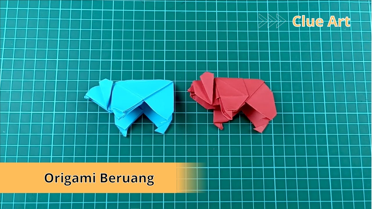 Origami Beruang | Clue art - YouTube