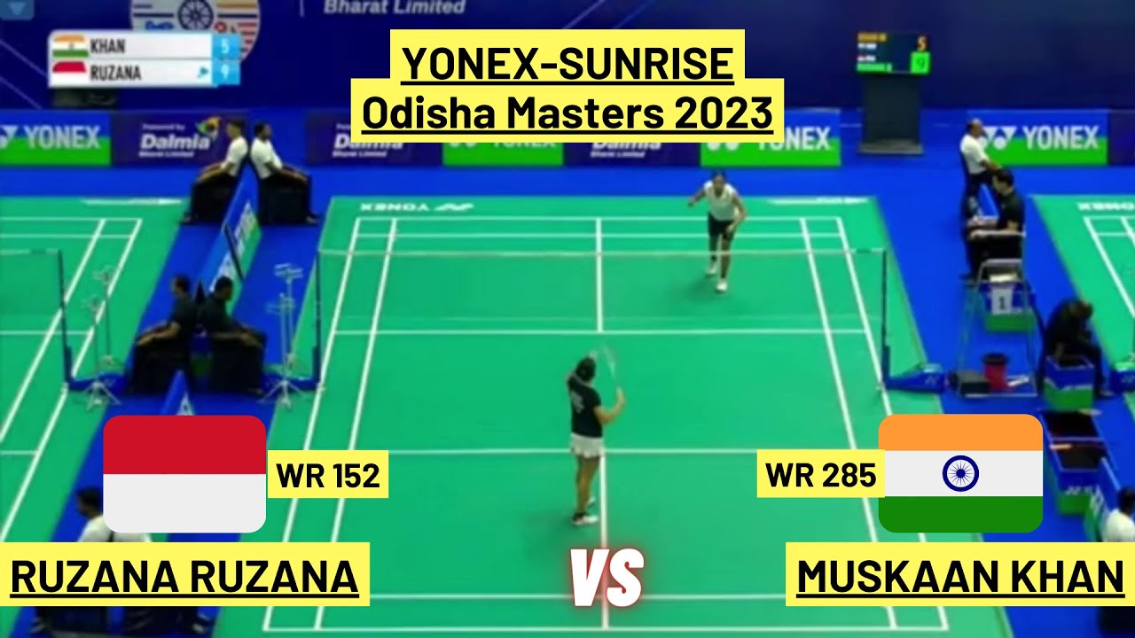 Qualification Ruzana Ruzana (INA) vs Muskaan Khan (IND) Yonex Sunsrise ...