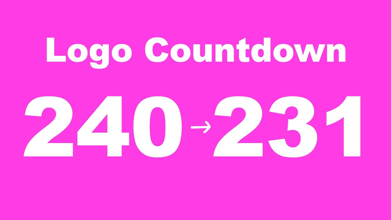 Logo Countdown 24: 240 to 231 - YouTube