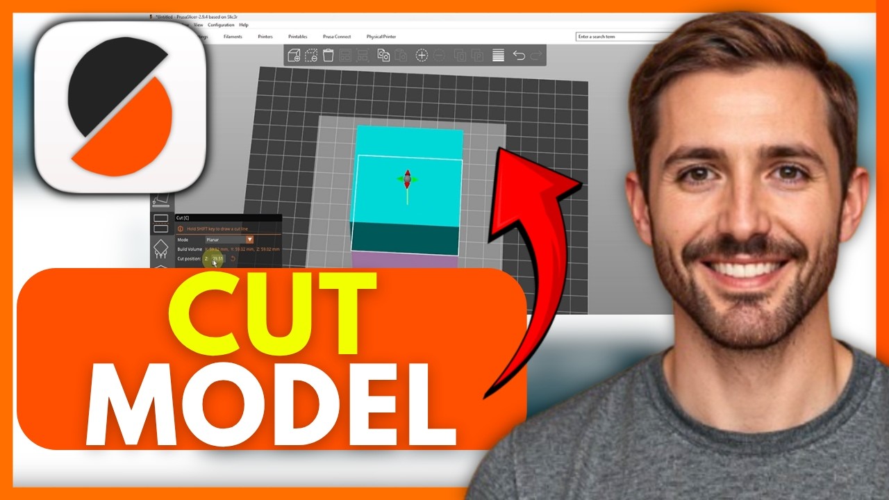 How To Cut Model In Prusa Slicer (EASY) 2026 - YouTube