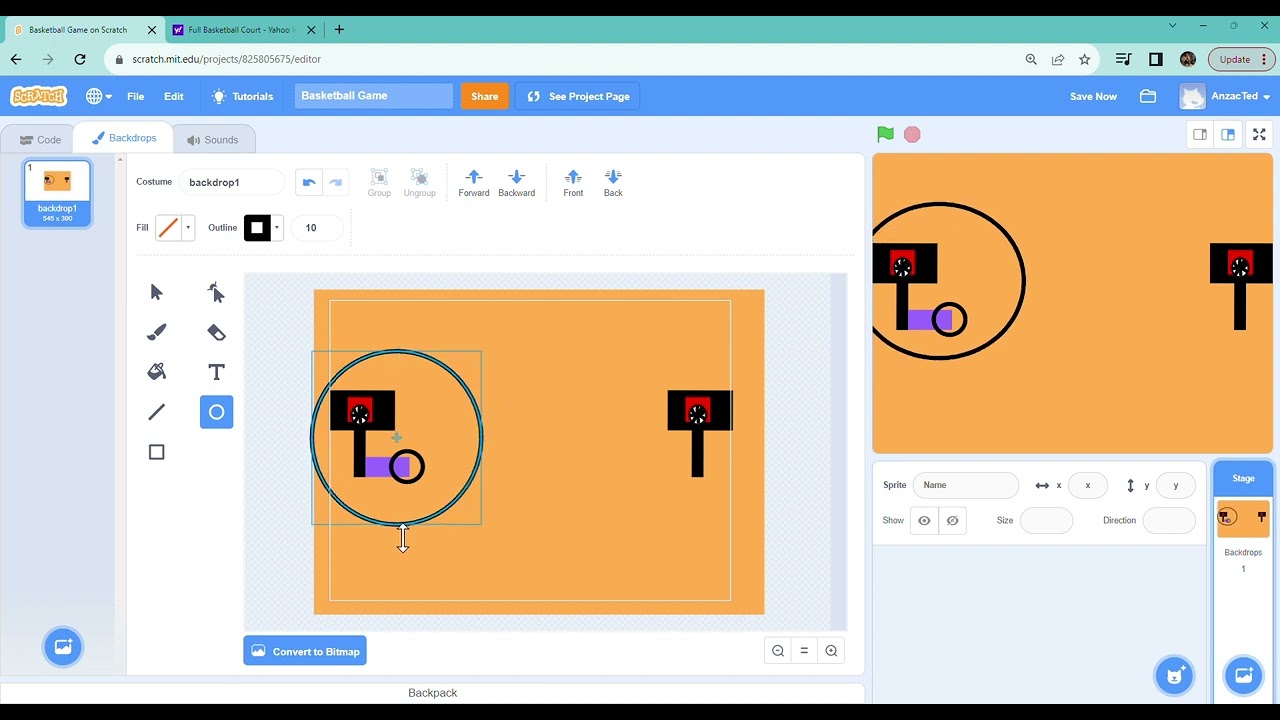 Making A Basketball Game On Scratch Ep 1 Making The Court And Making A Basketball Game On Scratch Ep 1 Making The Court And