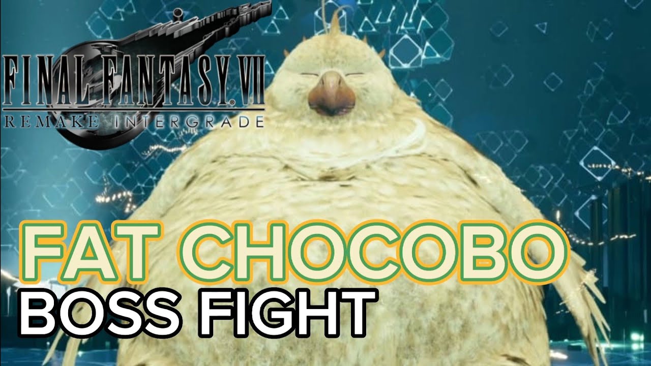 FINAL FANTASY VII REMAKE - Fat Chocobo Boss Fight + Summon Materia ...