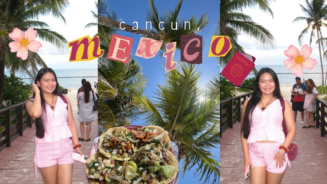 CANCUN vlog 🏝️🇲🇽 :: airport vlog, beach episode + mocktails !! - YouTube