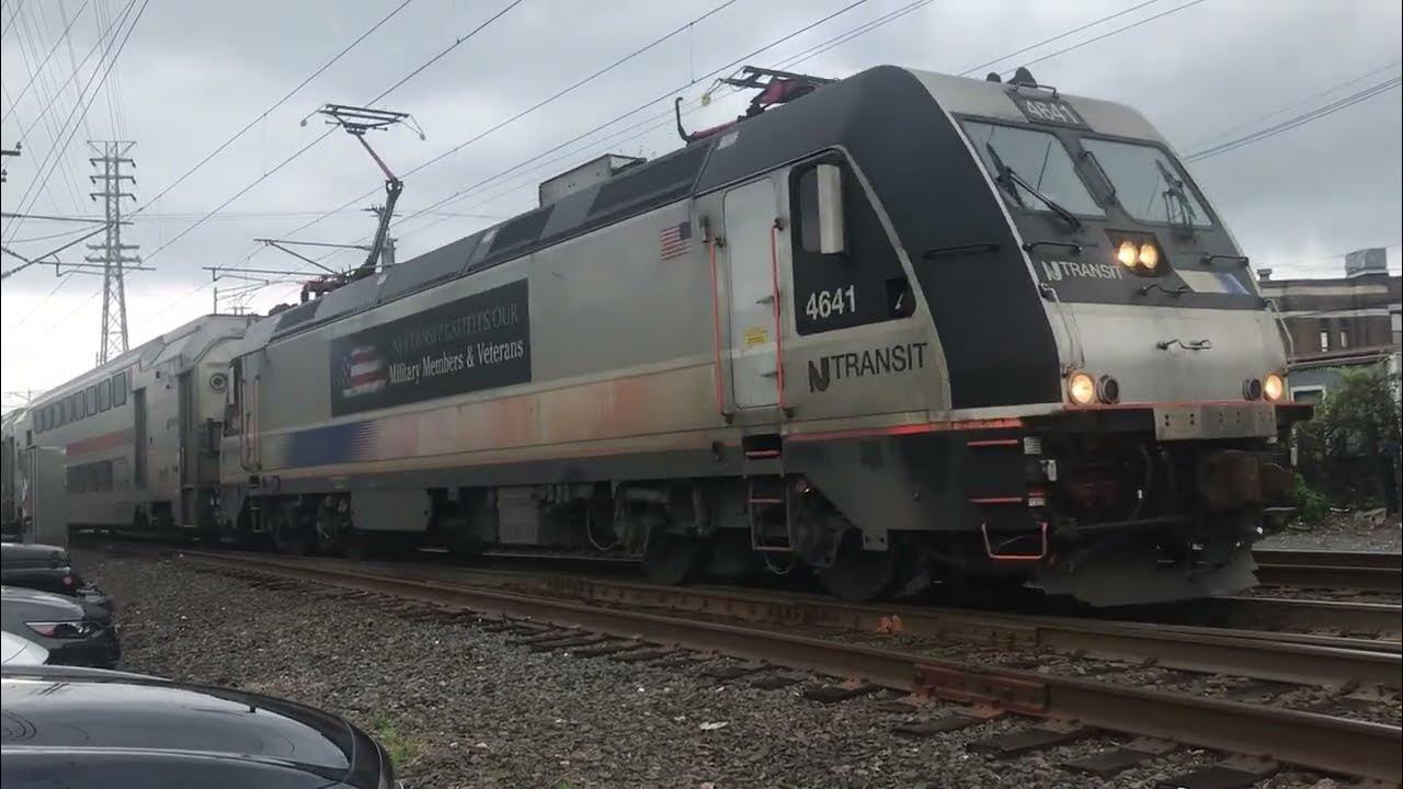 NJT ALP-46A #4641 leads Train 3251 from Red Bank 4/27/23 - YouTube