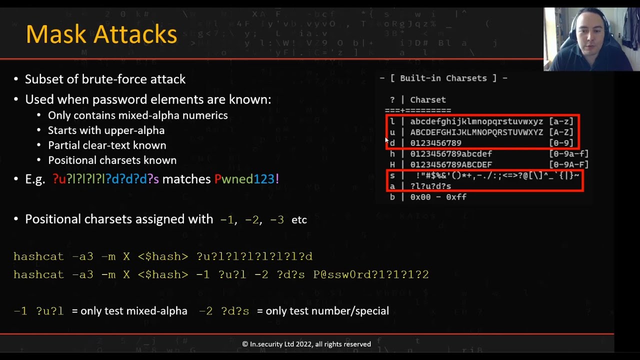 Password Cracking 101+1: Part 5 - Mask Attacks - YouTube